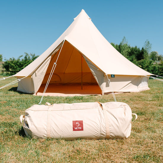 Ultimate 5m Bell Tent with Fire Retardant Canvas – The Bell Tent Shop